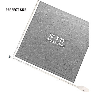 SUMMERMIA 12 Pack Washcloths 13" x 13" - Soft Wash Cloths for Your Face Towel, Wash Cloths for Your Body (White + Gray)