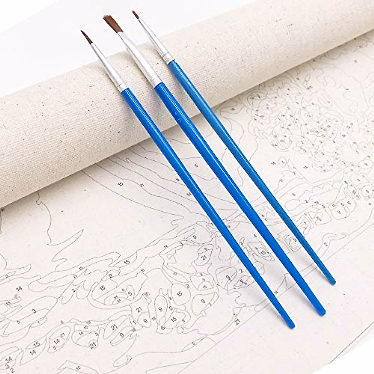 MONDART Paint by Numbers for Adults Beginners Kits DIY Oil Painting Kit Canvas Acrylic Pigment Arts Craft for Home Wall Decor Christmas Gift-Puppies and Ducks 16x20 Inch (NO Frame)