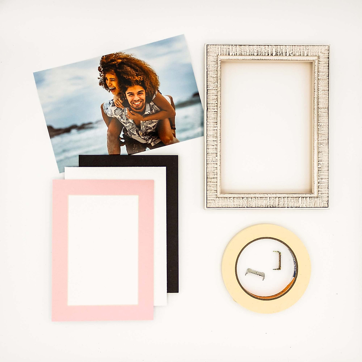 10x14 Mat Bevel Cut for 8x12 Photos - Acid Free Soft Pink Precut Matboard - For Pictures, Photos, Framing - 4-ply Thickness
