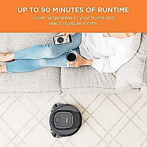 Shark ION Robot Vacuum RV871 with Wi-Fi and Voice Control, 0.6 qt, Black