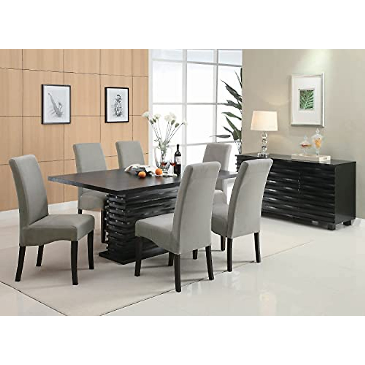 Coaster Home Furnishings Stanton Rectangular Dining Table Black 102061