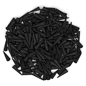 Japanese Cherry Blossom Charcoal Incense Cones 2" BACKFLOW - 60 Pack - Natural Scented Cones Handmade Hand Dipped