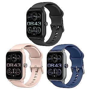 Smart Watches for Men Women (Answer/Make Call), Alexa Built in, 1.8" Full Touch Screen Fitness Tracker with Heart Rate SpO2 Sleep Monitor IP68 Waterproof Smart Watch for iPhone Android Phones