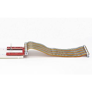 VGE Raspberry PI GPIO Breakout U-Type Expansion Board, Assembled + Ribbon Cable + Mini Bread Board, 40-pin Flat Ribbon Cable for Raspberry Pi 4, 3, 2, B and B+ (U-Type Breakout + Mini Bread Board)