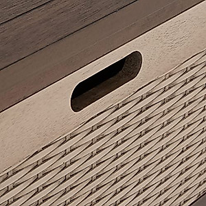 SAFAVIEH Home Collection Landers Brown 4-Drawer Media Stand (up to 55-inch Flat Screen TV)