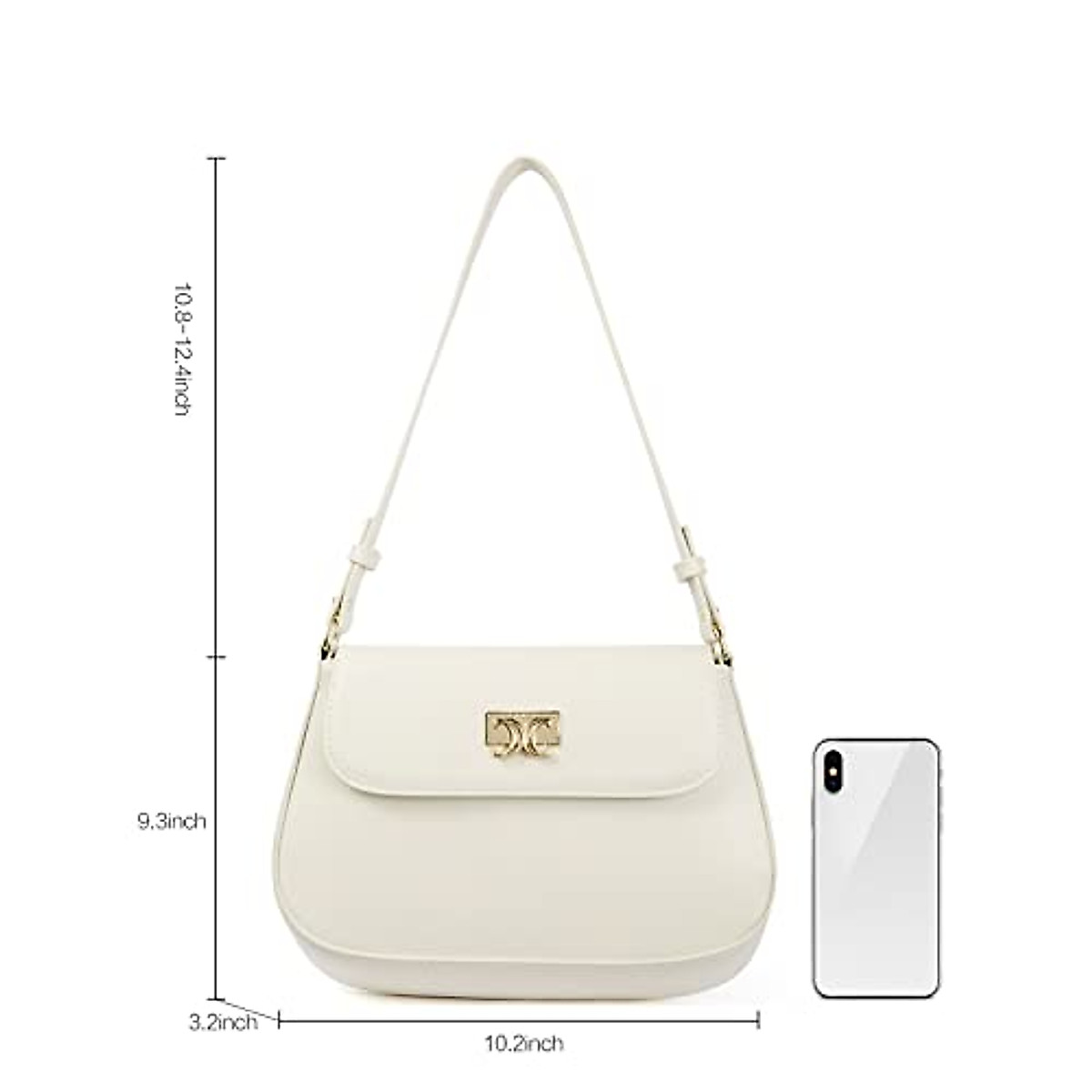 CLUCI Purses for women,Small Shoulder Bag Cute Clutch Designer tote Handbags leather crossbody bag Hobo purse with Zipper Closure