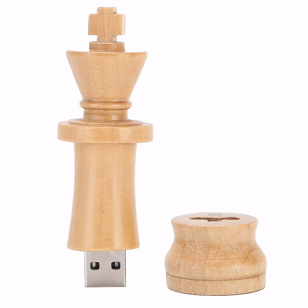Wooden USB Stick Optional 1Gb 4Gb 16Gb 32Gb, Chess-Format Mahogany Flash Drive Thumb Drive, Maxmium 18MB/S Reading Rate U Disk Memory Stick (32G)