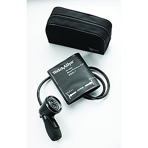 Welch Allyn 5098-27 Gauge and FlexiPort One Piece Cuff and Nylon Zipper Case, Adult