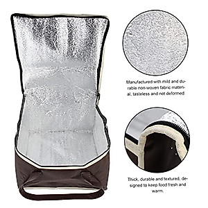 CIYODO Aluminum Insulation Pizza Warmer Thermal Insulated Grocery Reusable Shopping Thermal Pizza Outdoor Insulation Food Non-woven Fabric