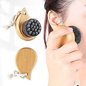 Spclsim Bath Brush Set Shower Brush Body Scrubber Brush Back Scrubber for Showe Body Exfoliating Brush, Bath Back Cleaning Scrubber with Long Wooden Handle (Bath brush-05)