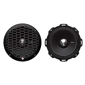 Rockford Fosgate PPS4-6 6.5" 400W 4-Ohm Midrange Car Audio Speaker Pair with Fiber Reinforced Paper Cone and Stamp Cast Aluminum Frame