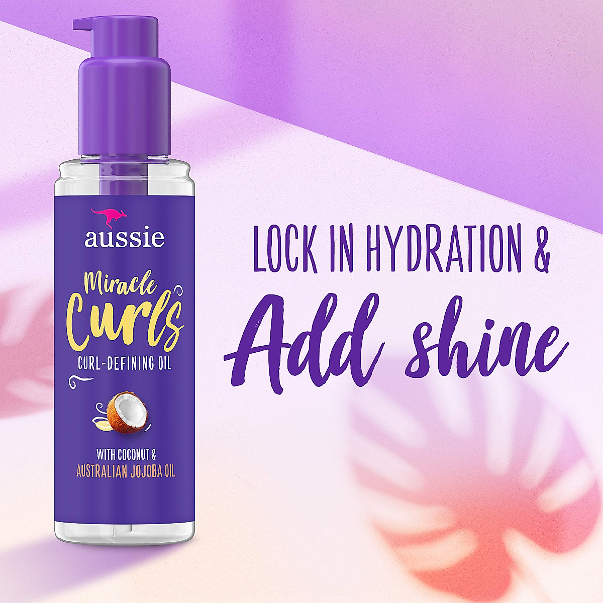 Aussie Miracle Curls Curl-Defining Oil Hair Treatment With Australian Jojoba Oil 3.2 Fl oz, 0.925 Fl oz