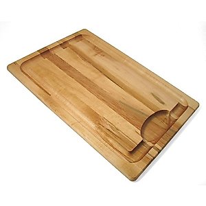 J.K. Adams 20-Inch-by-14-Inch Maple Wood Farmhouse Carving Board with Juice Groove