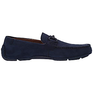 Kenneth Cole REACTION Men's Dawson Bit Driver Driving Style Loafer, Navy, 11