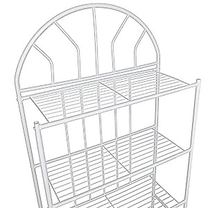 GMSLuu 3 Shelf Bathroom Space Saver, Over The Toilet Rack Bathroom Corner Stand Storage Organizer Accessories, Toilet Stand Shelves with Hanging Rod, 69x25x13 inch Bathroom Tower Shelf, White