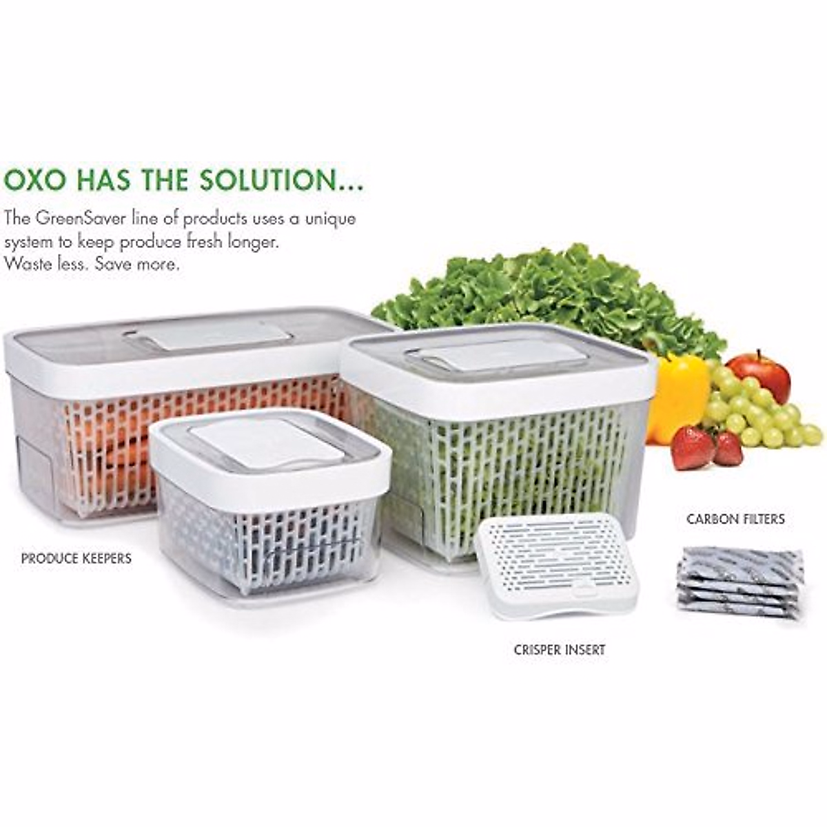 OXO Good Grips GreenSaver Carbon Filter Refills - 8 Pack