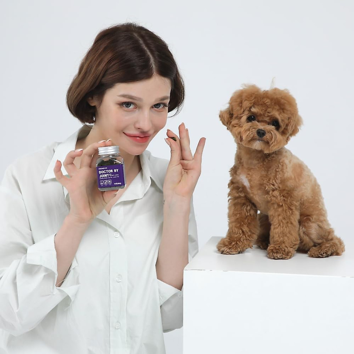 DOCTOR BY Joint for Dog and Puppy Hip & Joint Health Supplements for Dogs with Whey Protein Isolate and Boswellia - 70 Duck Flavored Soft Chews