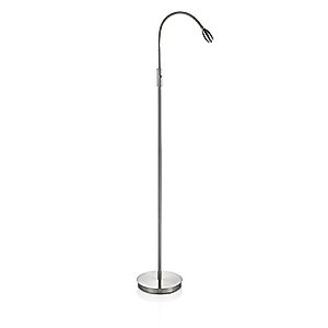 daylight24 402071-15, FOCUS Adjustable Beam LED Floor Lamp, Nickel