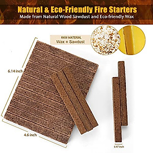 Realcook Natural Fire Starter Cubes: Upgraded 36 Firestarters Kindling
