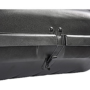 JEGS Rooftop Cargo Carrier for Car Storage - Small Roof Rack Cargo Carrier - Heavy Duty Weatherproof Storage - Made in USA - 10 Cubic Ft - 110 Lb Capacity - Zero Tool Easy Assembly - Aero Design