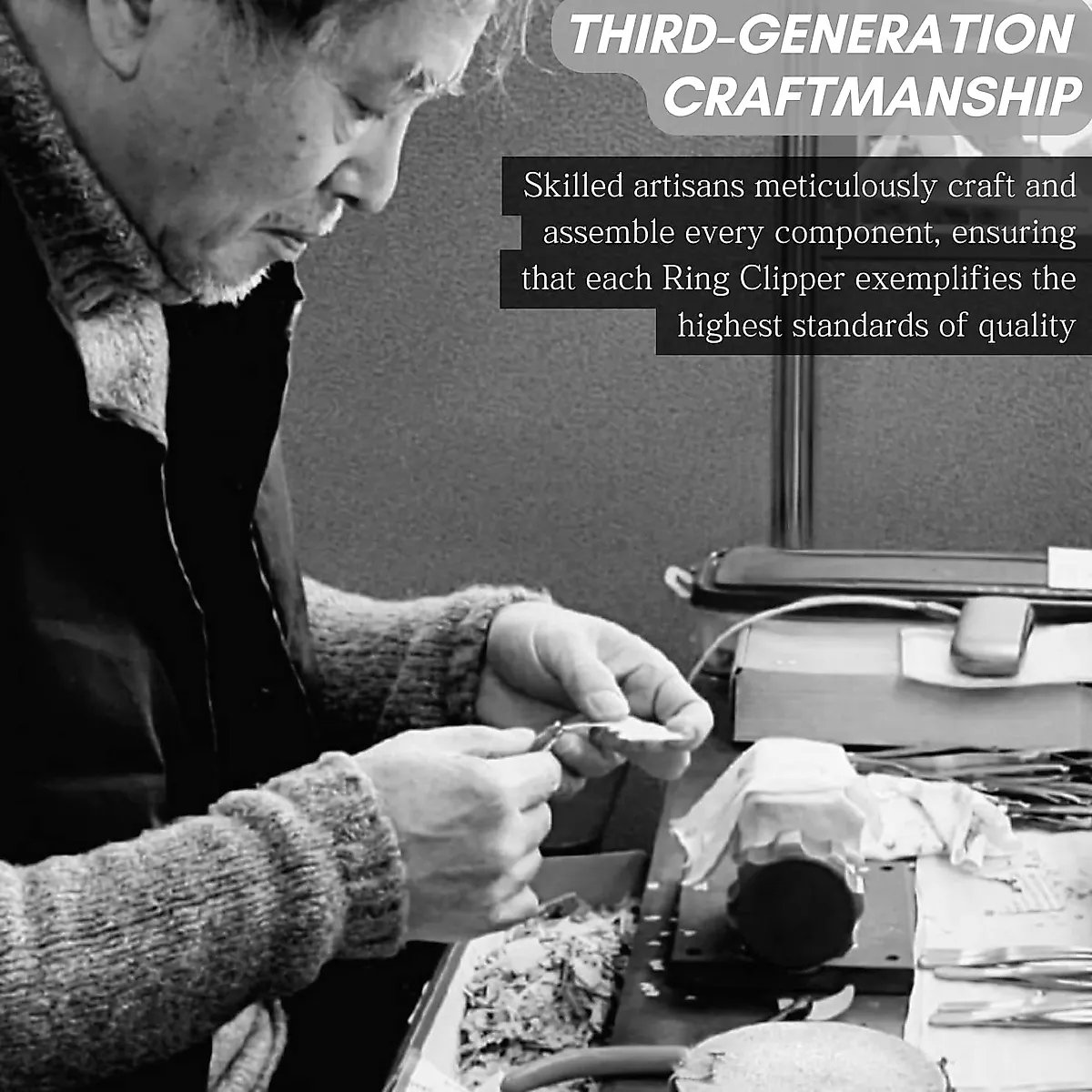 rinocos [Made in Korea] Hand-Made Nose Hair Trimmer for Men - Nasal Clippers, Nose Hair Clippers, 304 Surgical-Grade Stainless Steel, Eyebrow Trimmer, Third-Generation Craftmanship (Silver)