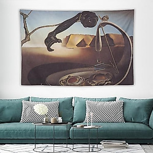 The Sublime Moment by Salvador Dali Painting Poster Tapestries Art Print Wall Photo Paint Tapestry Hanging Picture Family Bedroom Decor Gift 60"x90"
