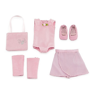 Emily Rose 14.5 Inch Doll Clothes 7 Piece Doll Ballerina Dancer Outfit Including Ballet Doll Shoes | GIFT BOXED! | Compatible with 14.5" Wellie Wishers and Glitter Girls Dolls