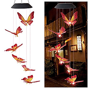 Color Powered Garden Solar Wind Light Lamp LED Changing Hanging Chime LED light Christmas Lights for Room Led