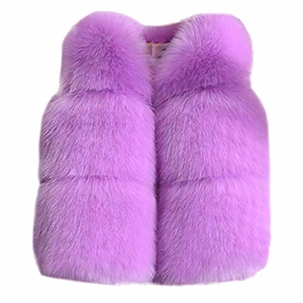 Toddler Baby Girls Faux Vest Winter Warm Coat Jacket Cute Thick Clothes Fuzzy Coat Girls