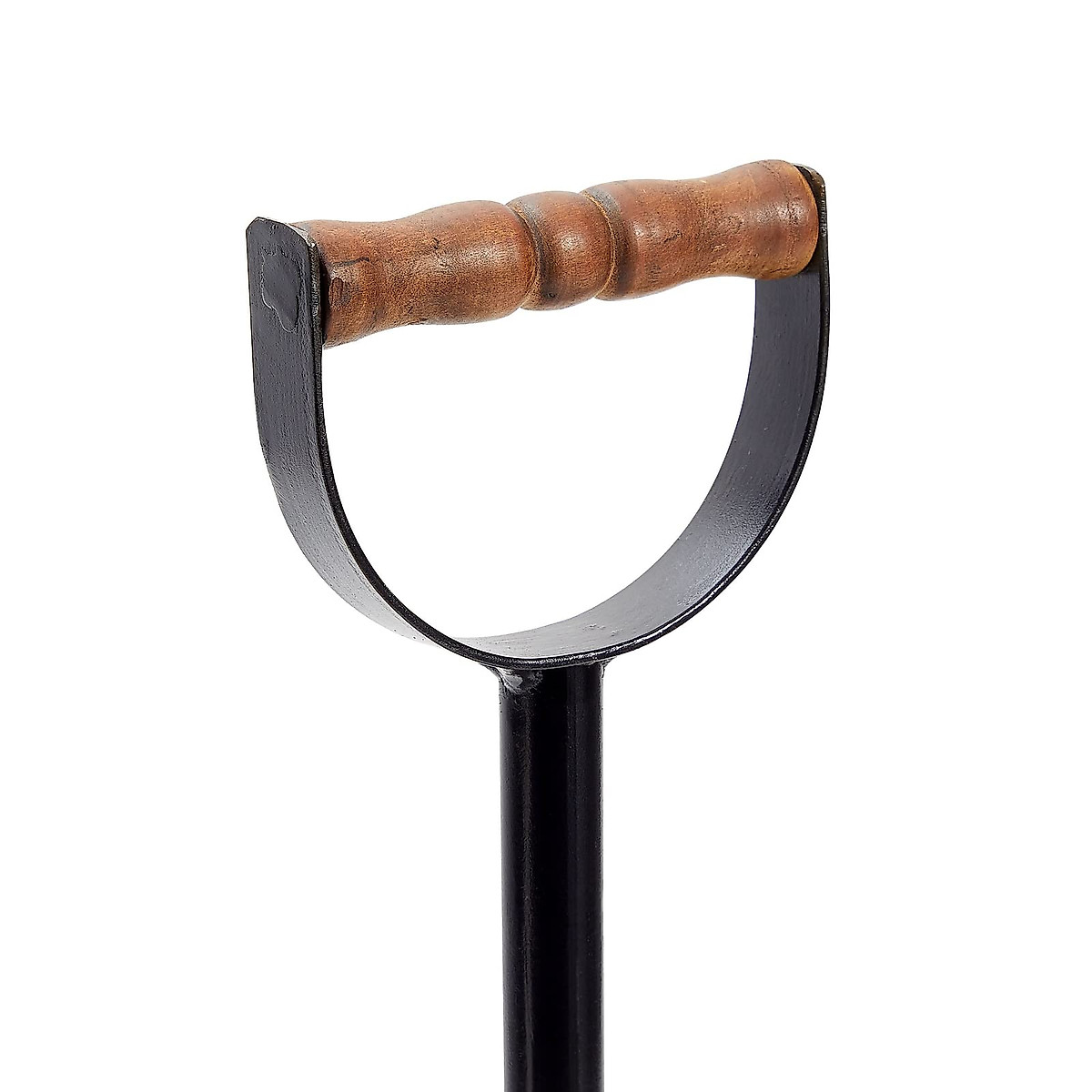 Kitchen Paper Towel Holder for Countertop with Wooden Handle, Galvanized Farmhouse Decor (6 x 16 in)