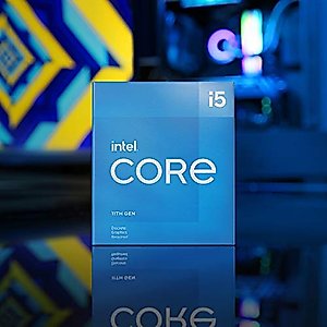 Intel® Core™ i5-11400F Desktop Processor 6 Cores up to 4.4 GHz LGA1200 (Intel® 500 Series & Select 400 Series Chipset) 65W