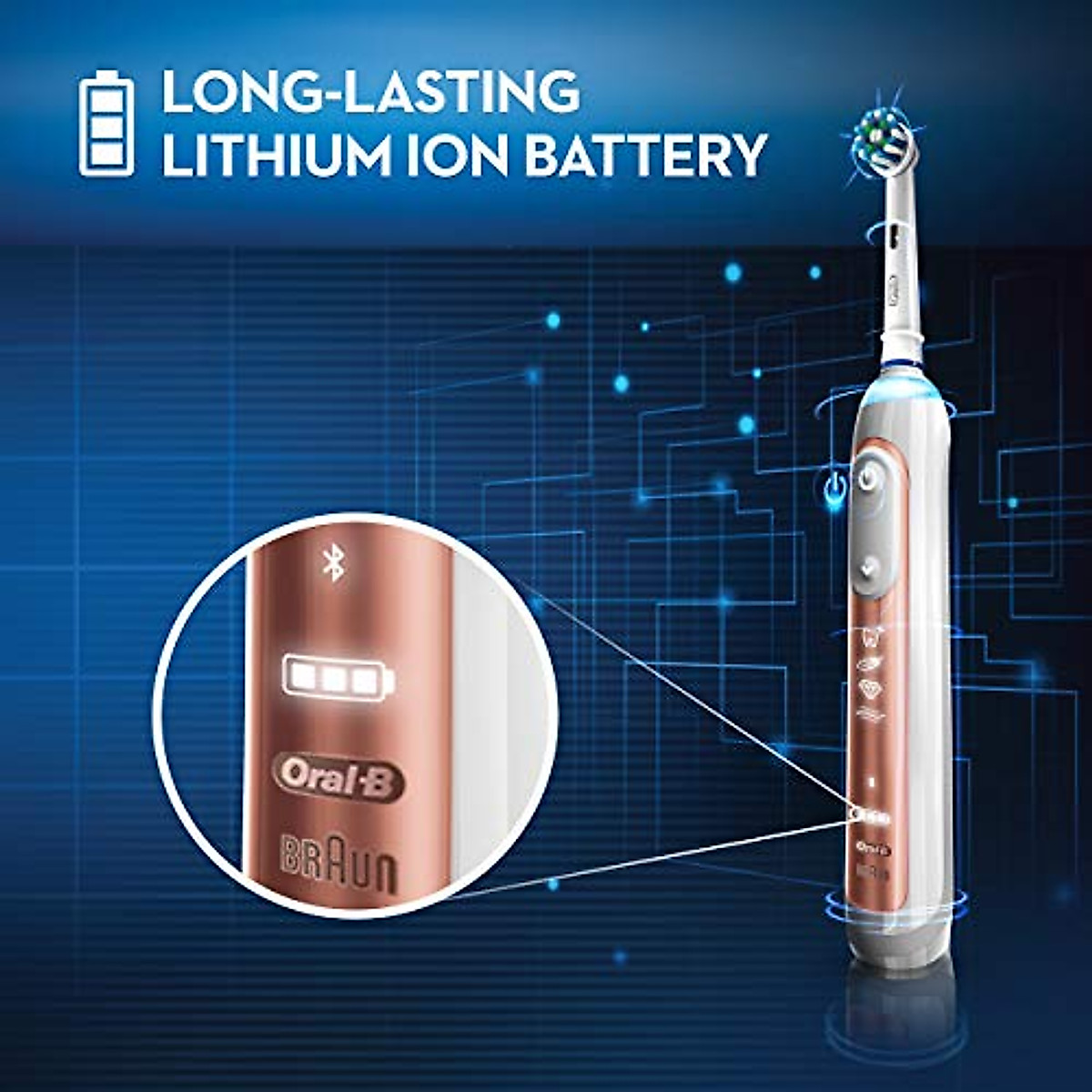 Oral-B Pro 6000 Smart Series Electric Toothbrush, Rose Gold