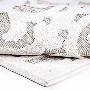 My Texas House by Orian Lady Bird Area Rug, 1'11" x 7'6", Natural Driftwood