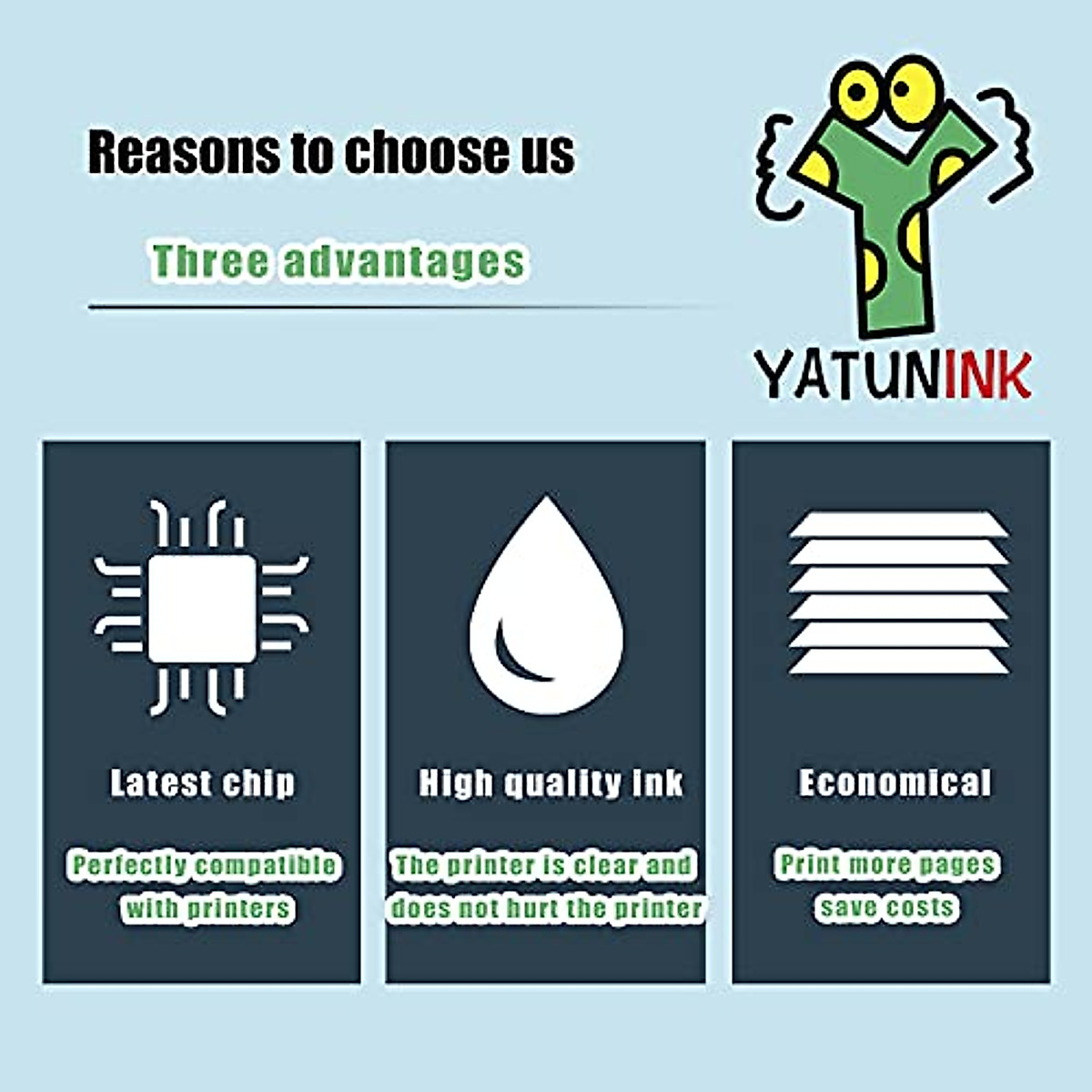 YATUNINK Remanufactured Ink Cartridge Replacement for HP 962XL Black Ink Cartridge 3JA03AN for HP OfficeJet Pro 9010 Officejet 9012 Officejet 9015 Officejet 9018 9020 9025 Printer (2Black)