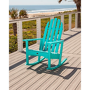 Trex Outdoor Furniture™ Cape Cod Adirondack Rocking Chair in Charcoal Black