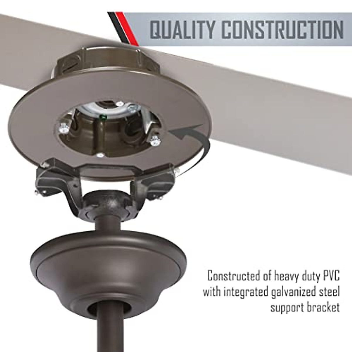 BELL PRCF57550BZ Ceiling Fan Electrical Box, Bronze, 4.75 in.