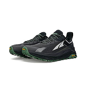 ALTRA Men's Olympus 5 Trail Running Shoe, Black/Gray, 12