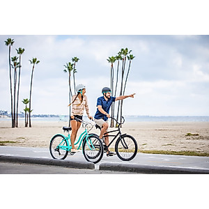 Schwinn Huron Beach Cruiser Bike for Adult, Single Speed, Coaster Brake, 26-Inch Wheels, 18-Inch Steel Frame, Full Front & Rear Fenders, Classic Handlebar, Black