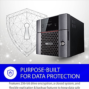 BUFFALO TeraStation 3220DN 2-Bay SMB 8TB (2x4TB) Desktop NAS w/Hard Drives Included Network Attached Storage