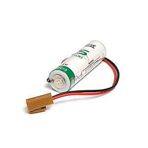 Coonyard (2-Pack) 3.6V 2600mAh LS14500-MER PLC Lithium Battery Replacement for Mitsubishi CR1, CR2, CR3, M500, M600, BKO-NC2157H01, C52011, ER6 BKO-NC2157H01, ER6V BKO-NC2157H01, ER6V-C4