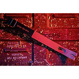 Spec Ops Tools 15" Flat Pry Bar Crowbar, Curved Rocker Head, Teardrop Nail Puller, High-Carbon Steel