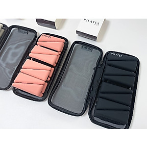 Pilates Body - Set of 2 (1.8lb each, 3.6lb total) | Adjustable Wearable Ankle/Wrist Weights | Pilates, Yoga, Barre, Aerobics, Running, Walking, Traveling, Home Workouts, Core Training (Sand) (Black)