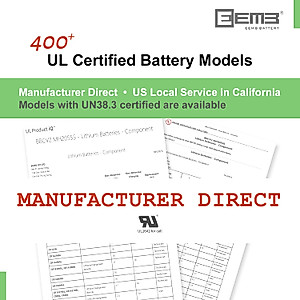 EEMB 5PCS CR1632 Battery 3V Lithium Batteries Li-MnO₂ Button Battery 1632 Battery ECR1632,DL1632 Replacement Battery