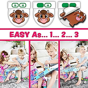 LIL ADVENTS Potty Time Adventures - Farm Animals with 14 Wooden Block Toy Prizes | Potty Training Advent Game | As Seen on Shark Tank | Wood Block Toys, Reward Chart, Activity Board and Stickers