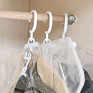 Hawtrytoa Hanging Vacuum Storage Bags, Hanging Vacuum Storage Bags for Clothes, Reusable Hanging Vacuum Storage Bags (3pcs,70 * 110cm)