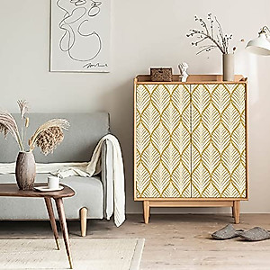 Amaowdc 17.51'' x 118''Gold Wallpaper Peel and Stick Wallpaper Modern Self Adhesive Removable Wallpaper Gold Leaf Texture Wallpaper for Home Decoration Furniture Kitchen Countertop Wall Covering