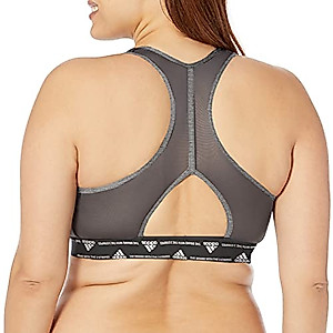 adidas Women's Training Support Good Level Bra Padded, Dark Grey, Medium A-C