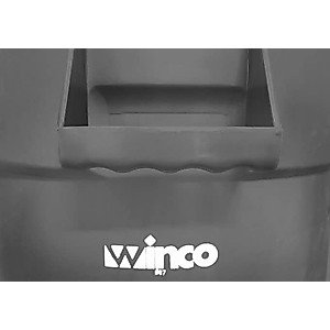 Winco PTC-20G Round Trash Can, 20 Gallon, Gray