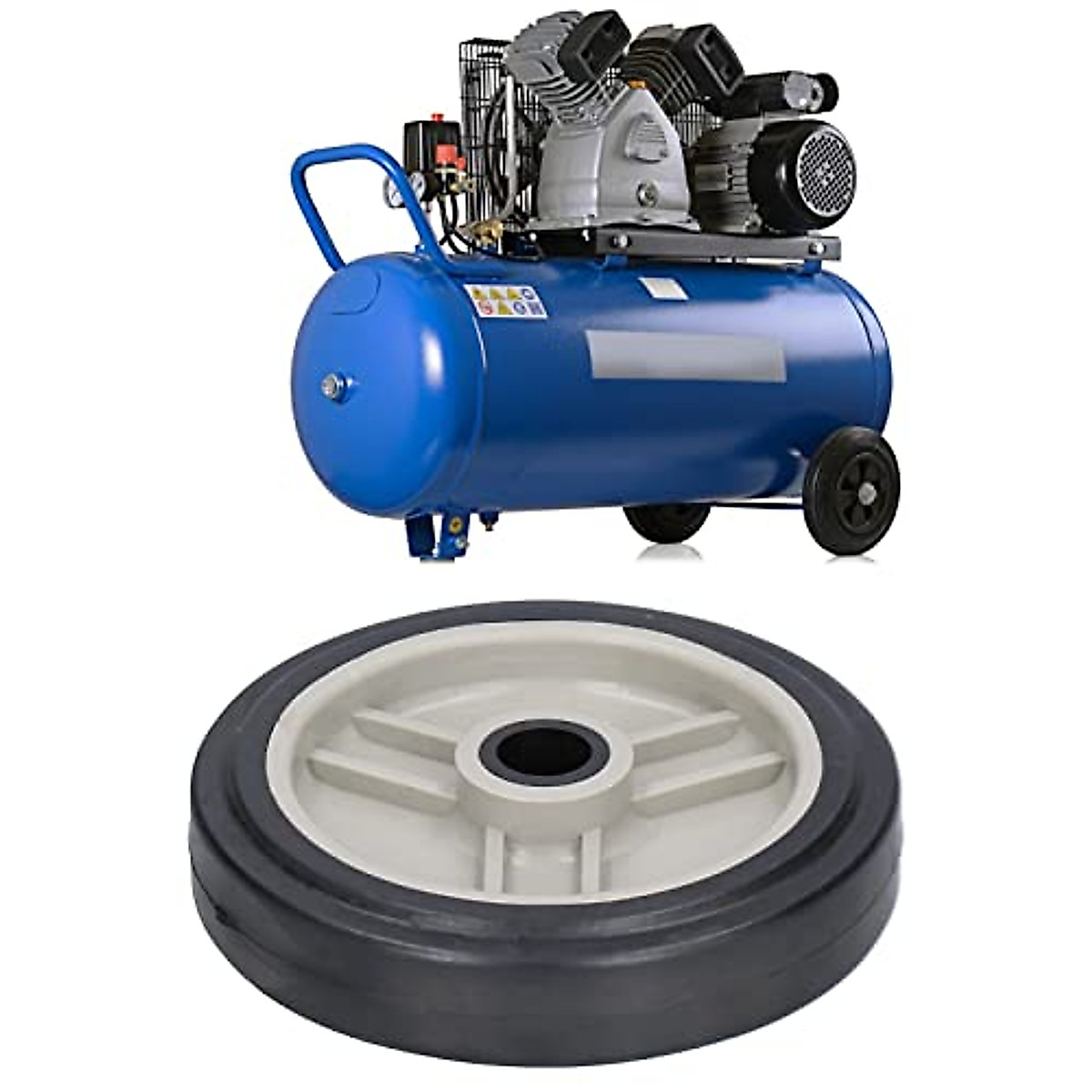 4 Inch Air Compressor Casters, Easy to Move Wear-Resistant Air Pump Accessories for Air Compressors and Industrial Equipment