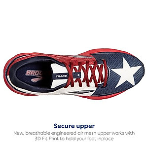 Brooks Women’s Trace 2 Neutral Running Shoe - Red/White/Navy - 7.5 Medium